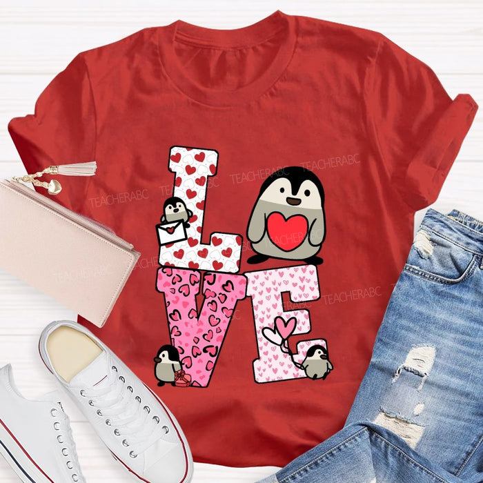 Love Students With Hearts Valentine's Day T-Shirt