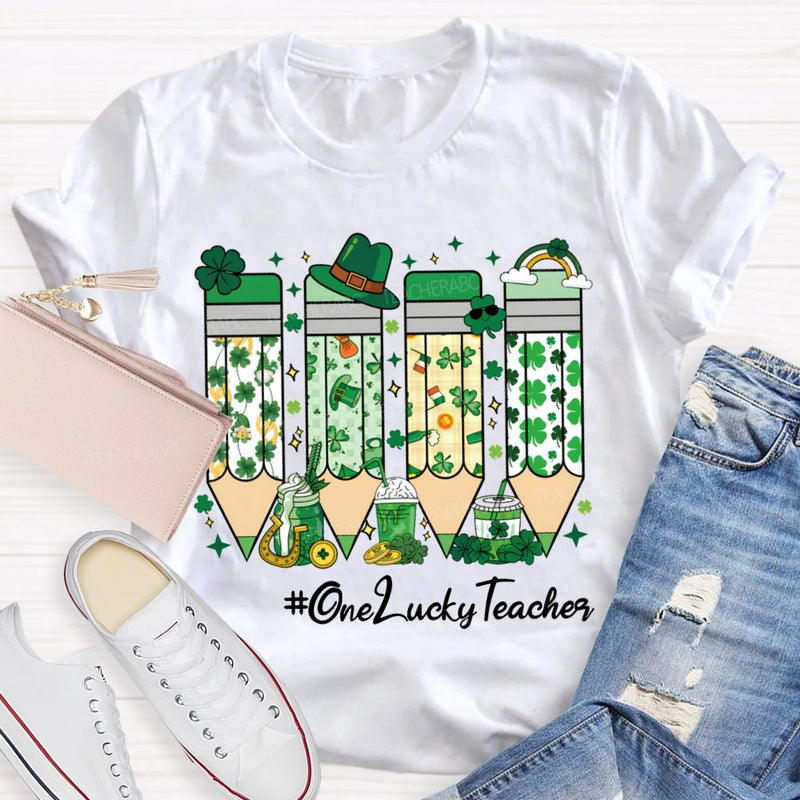 One Lucky Teacher Four-Leaf Clover Pencils And Beer-Themed Prints Teac